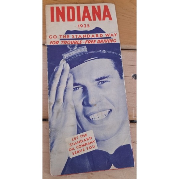 Standard Oil | Other | 935 Indiana Standard Oil Highway Tourist Map ...